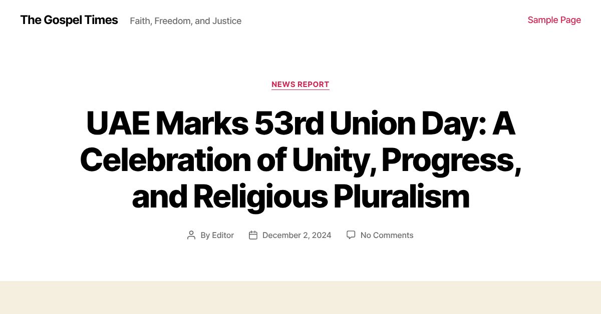 UAE Marks 53rd Union Day: A Celebration of Unity, Progress, and ...