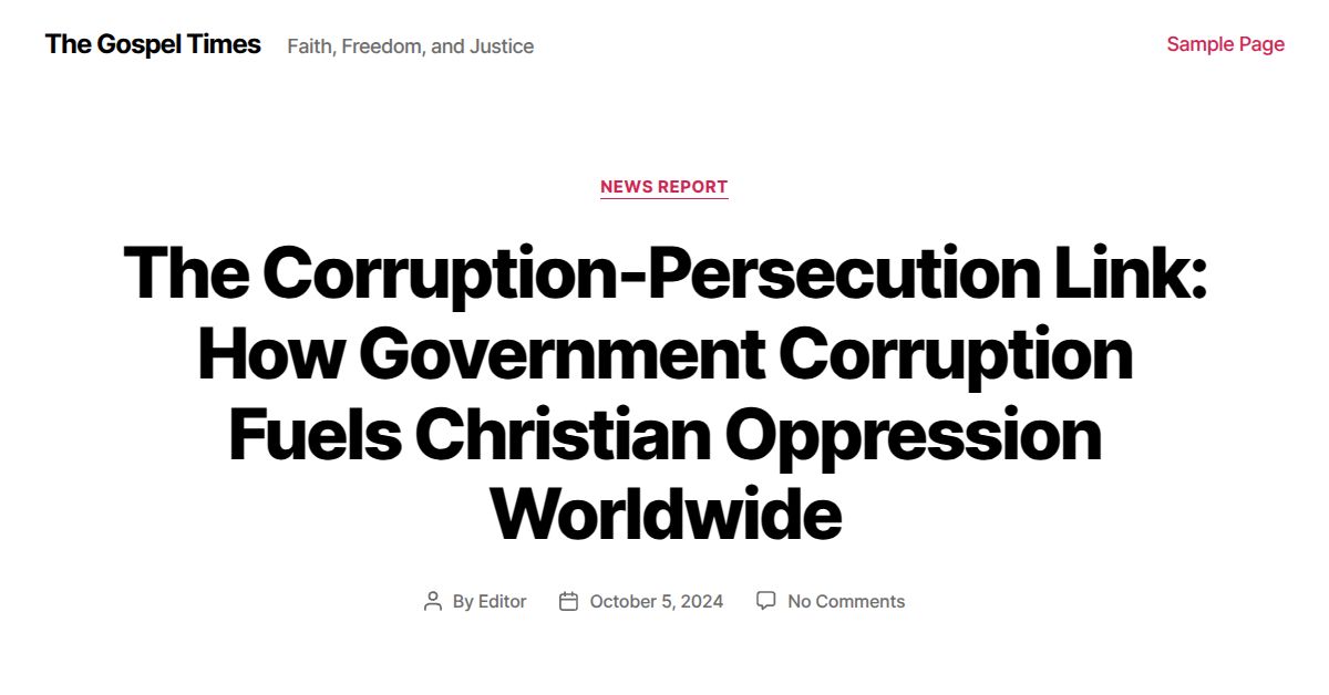 The Corruption-Persecution Link: How Government Corruption Fuels ...